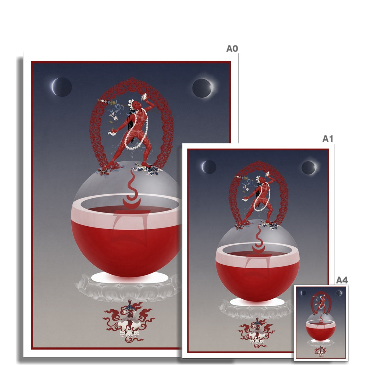 Indestructible Drop Hahnemühle German Etching Print – Jampay Dorje